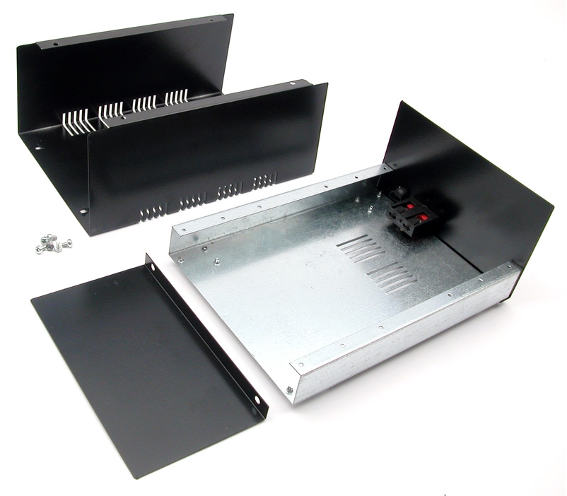 T267 Obudowa metalowa T-267 wymiary: 260 x 80 x 240 mm - czarna ...